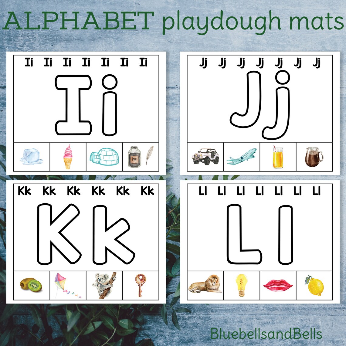 Alphabet Playdough Mats. Printable Letter Recognition Activity - Etsy