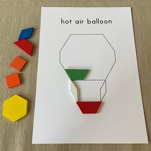 Transportation Pattern Blocks Templates. Preschool and Kindergarten ...
