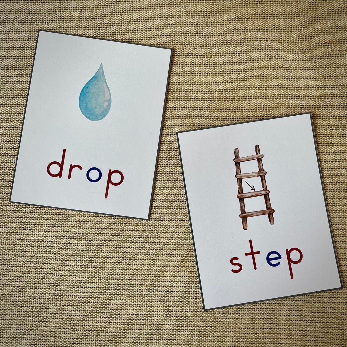 Blends Flashcards. Beginning Blend Printable. CCVC Words Preschool and ...