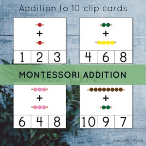 Montessori Teen Beads Printable Cards and Worksheets. - Etsy
