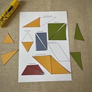 Montessori Constructive Triangles Set 1 Extension Printable Cut and ...