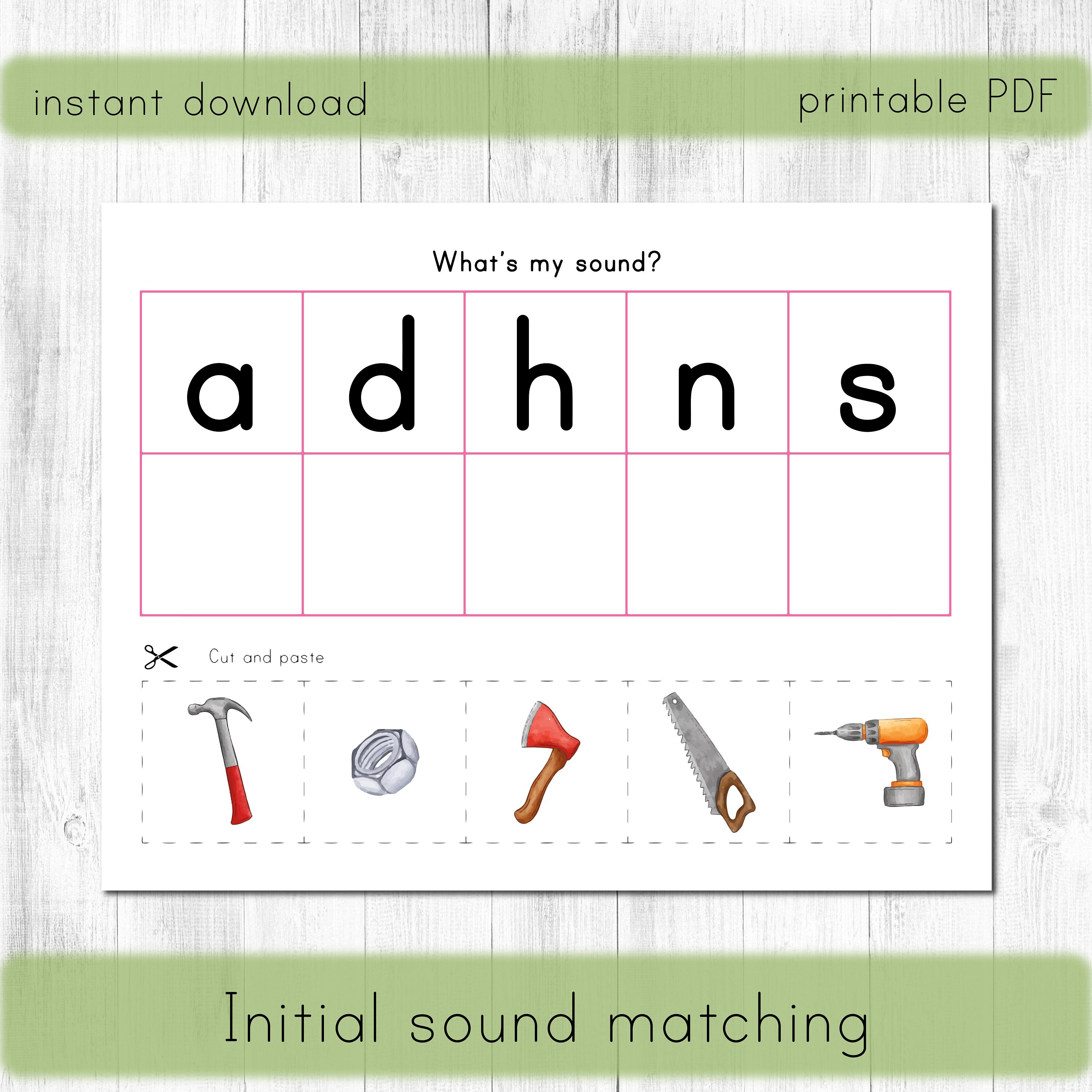 Tools Preschool Bundle. Tools Preschool Printable. Montessori - Etsy