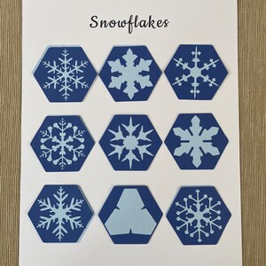 Snowflake Preschool Printable Shadow Matching Activity. Montessori ...