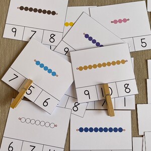Montessori Colored Bead Stair Printables. Preschool Math Activities ...