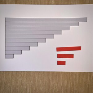 Montessori Red Rods Printable Activity. Montessori Size Sorting ...