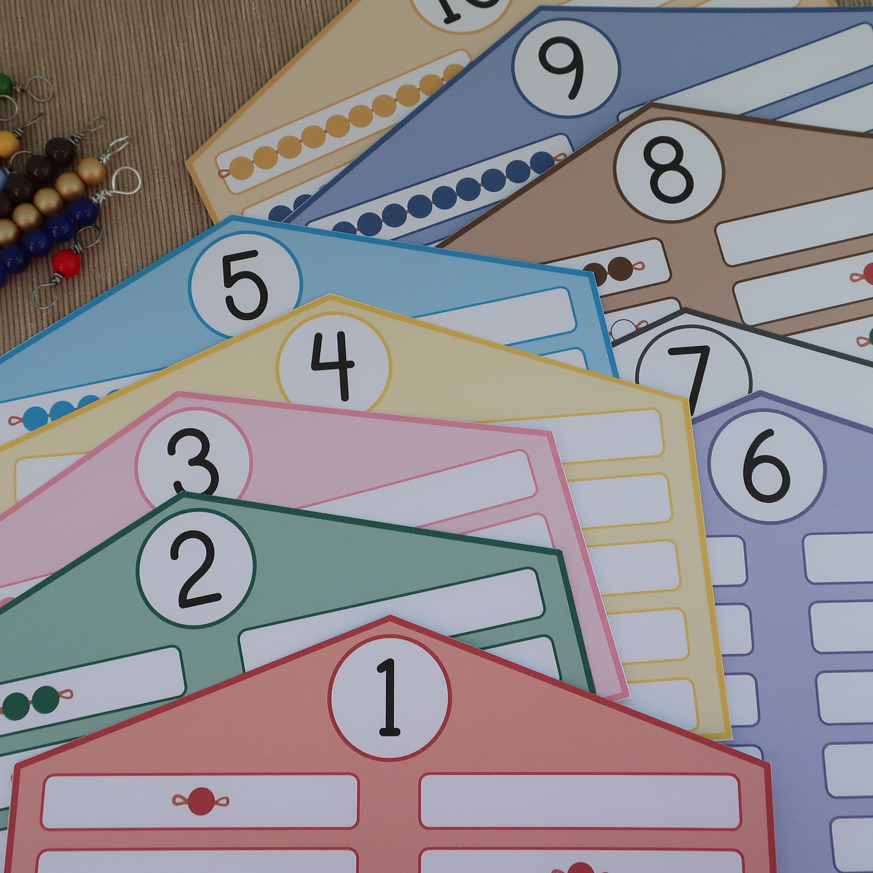 Montessori Bead Addition Activity. Montessori Printable Math - Etsy