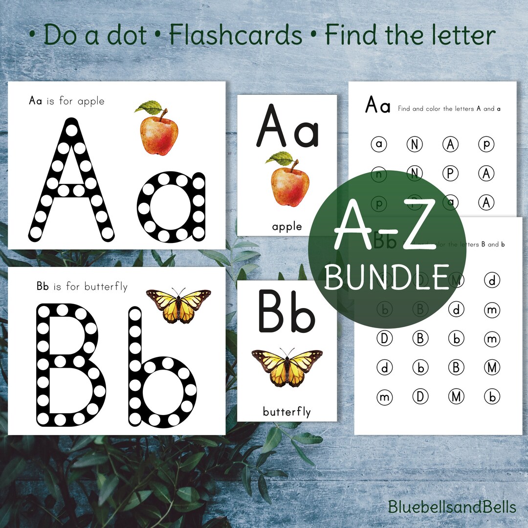 Alphabet Flash Cards, Do a Dot Letter Worksheets, Letter Identification ...