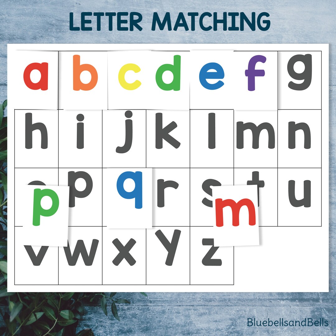 Letter Matching Printable Activity. Alphabet Recognition Game for ...