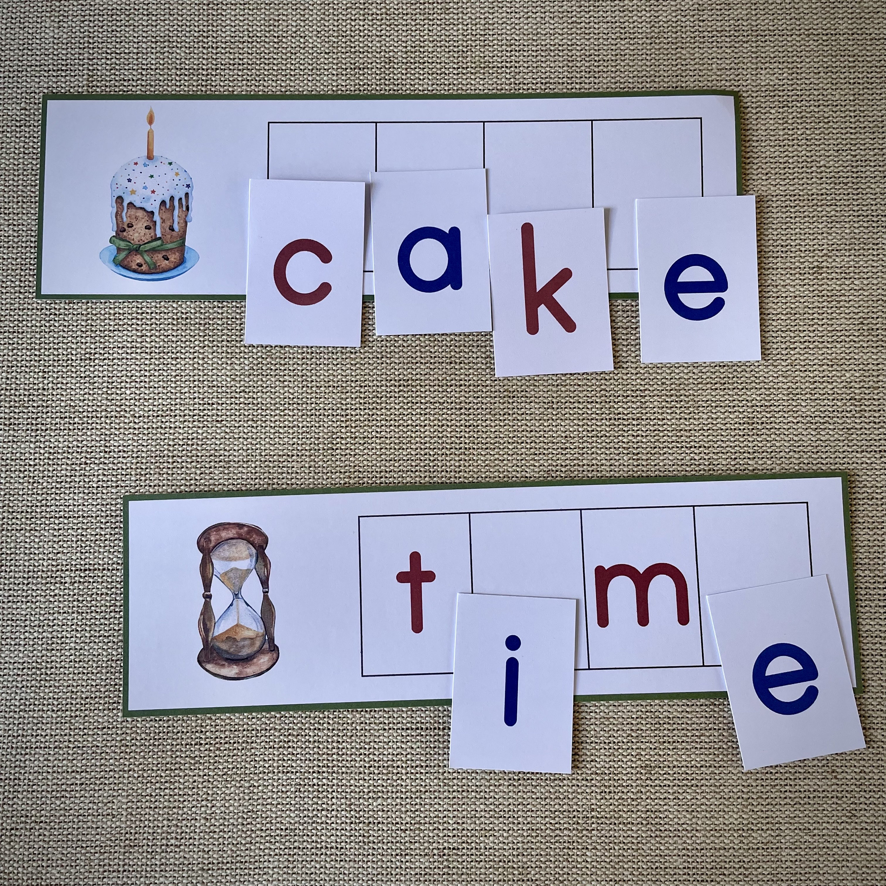 Montessori Moveable Alphabet Printable Cards for Letter Matching ...