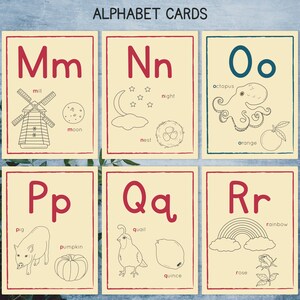 Alphabet Printable Cards. Phonics for Toddlers and Preschool. - Etsy