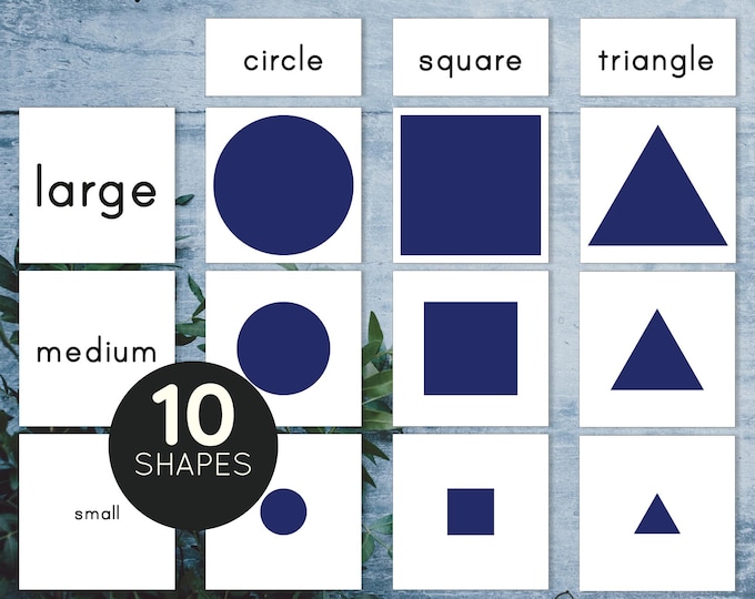 Montessori Graded Figure Material PDF, Montessori Geometry, Shape ...