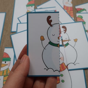Snowman Printable Puzzles for Toddlers and Preschoolers. Winter ...