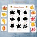 Fall Leaf Montessori Printable. Leaf Identification Preschool | Etsy