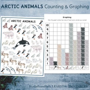 Montessori Arctic Animals Graphing Activity. Preschool Math Printable ...