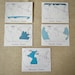 Oceans of the World Cards and Map. Geography Montessori Printable ...