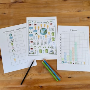 Earth Day Printable Graphing Activity. I Spy Preschool and Kindergarten ...