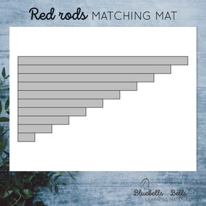 Montessori Red Rods Printable Activity. Montessori Size Sorting ...