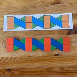 Pattern Blocks Templates Repeating Pattern. Shape Matching Activity for ...