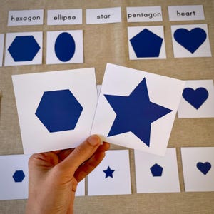 Shape Sorting Activity. Montessori Printable. - Etsy
