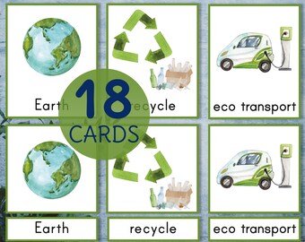 Ocean Montessori Printable 3 Part Cards. Preschool Vocabulary | Etsy