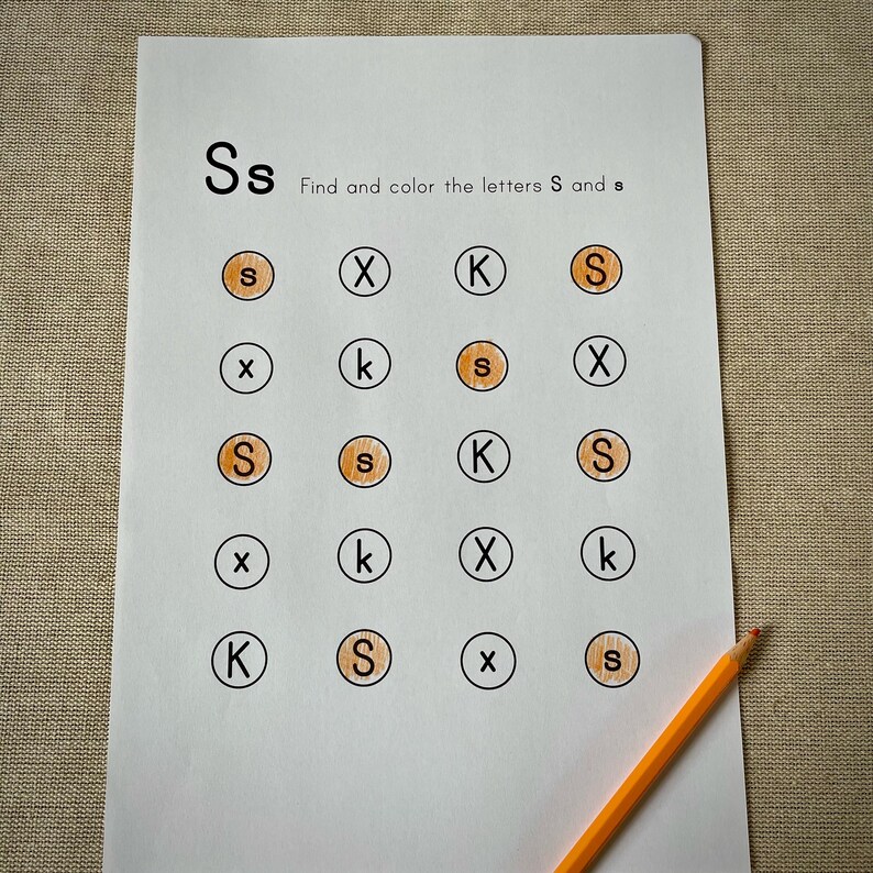 Letter Recognition. Preschool Alphabet Printable. Find the Letter ...