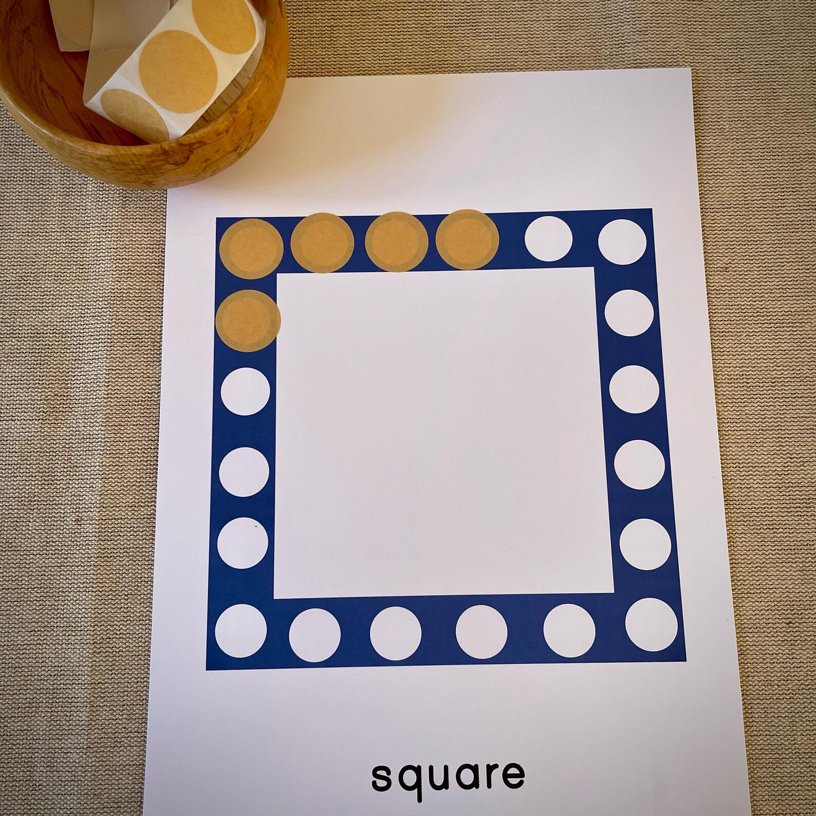 Shapes Preschool Printable Worksheets. Montessori Do a Dot Toddler ...