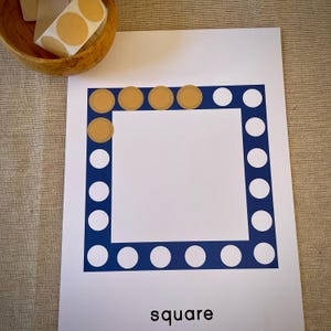 Shapes Preschool Printable Worksheets. Montessori Do a Dot Toddler ...