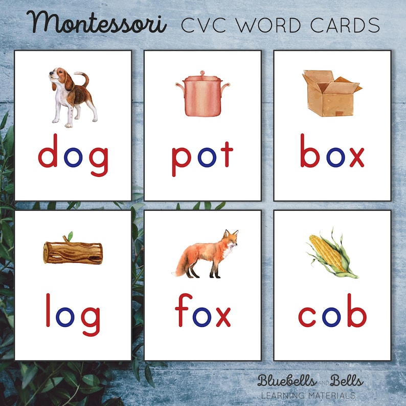 Montessori Toddler Printable Phonics Cards. Letter Flash Cards. - Etsy