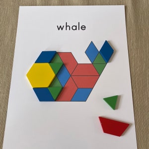 Ocean Animals Pattern Blocks Templates. Preschool and Kindergarten ...