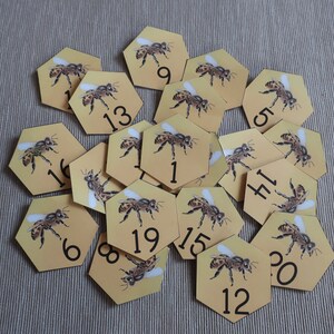 Number Matching 1-20 Printable. Number Recognition Activity. Bee ...