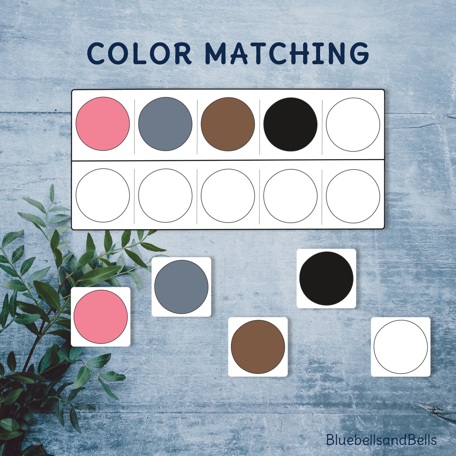 Montessori Color Matching Toddler Activity - Etsy