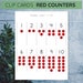 Montessori Printable Red Counters Activities. Toddler and Preschool ...