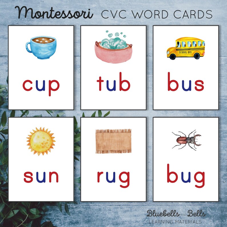 Montessori Toddler Printable Phonics Cards. Letter Flash Cards. - Etsy