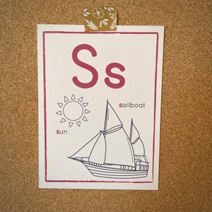 Alphabet Printable Cards. Phonics for Toddlers and Preschool. - Etsy