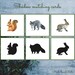 Woodland Animal Montessori Printable Shadow Matching Cards. - Etsy