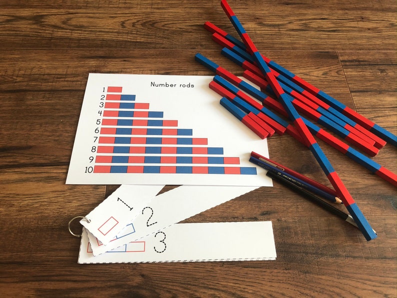 Montessori Number Rods Coloring Booklet. Montessori Math - Etsy