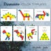 Dinosaur Pattern Blocks Printable Templates. Preschool and Kindergarten ...