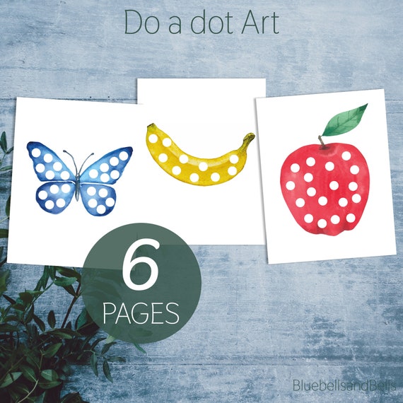 Do a Dot Printable Art. Color Matching Montessori Activity. - Etsy