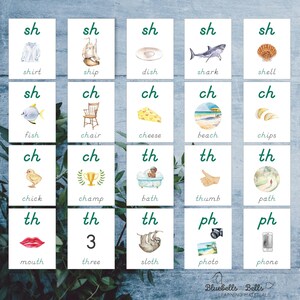 Digraph Cards Printable. - Etsy