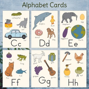 Letter Cards Printable. Alphabet Flash Cards for Toddlers and ...