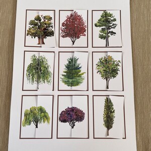 Toddler Puzzle Trees Halves Matching. Montessori Printable Busy Book ...