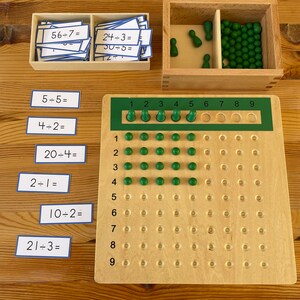 Montessori Division Board Printable Charts, Booklets, Worksheets ...