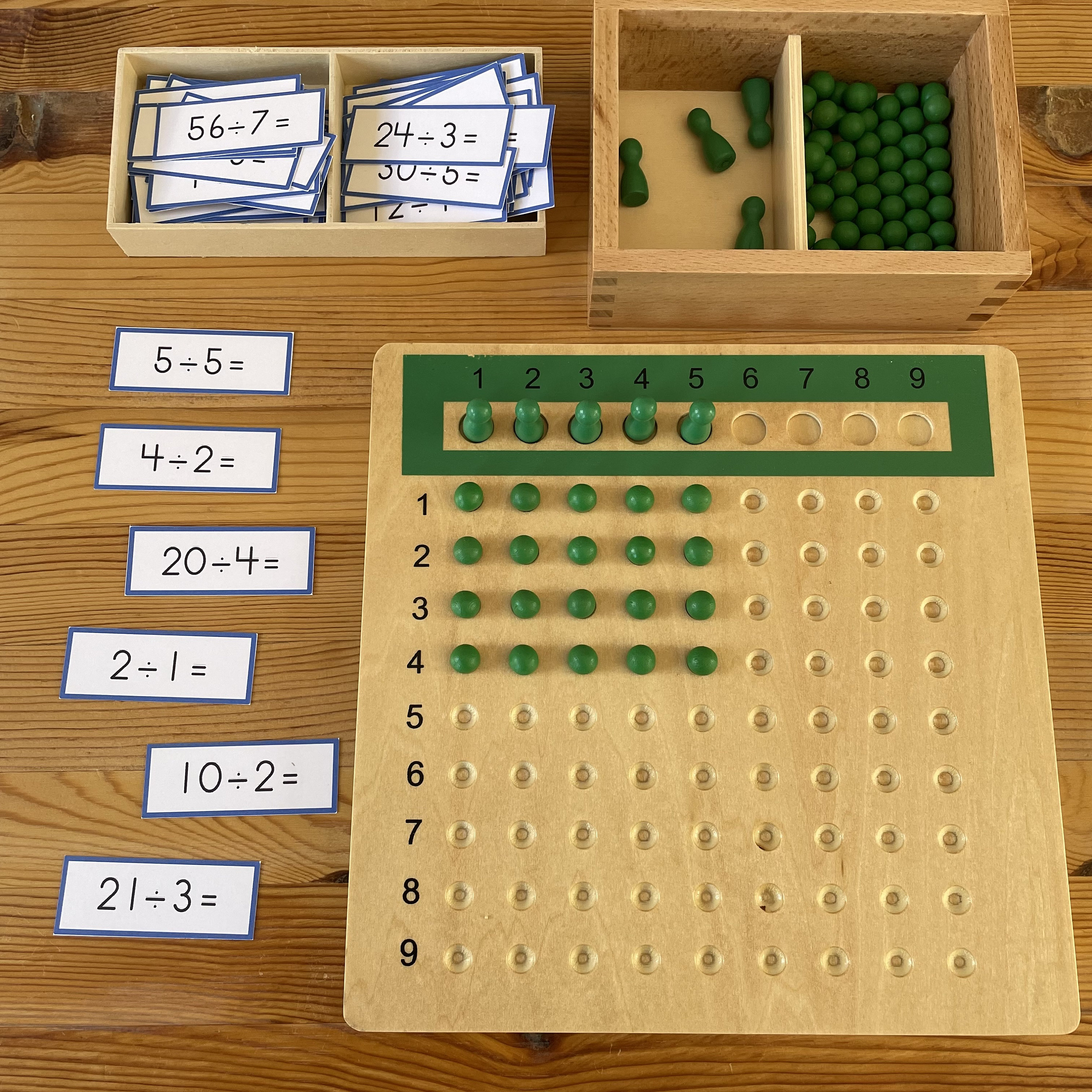 Montessori Division Board Printable Charts, Booklets, Worksheets ...