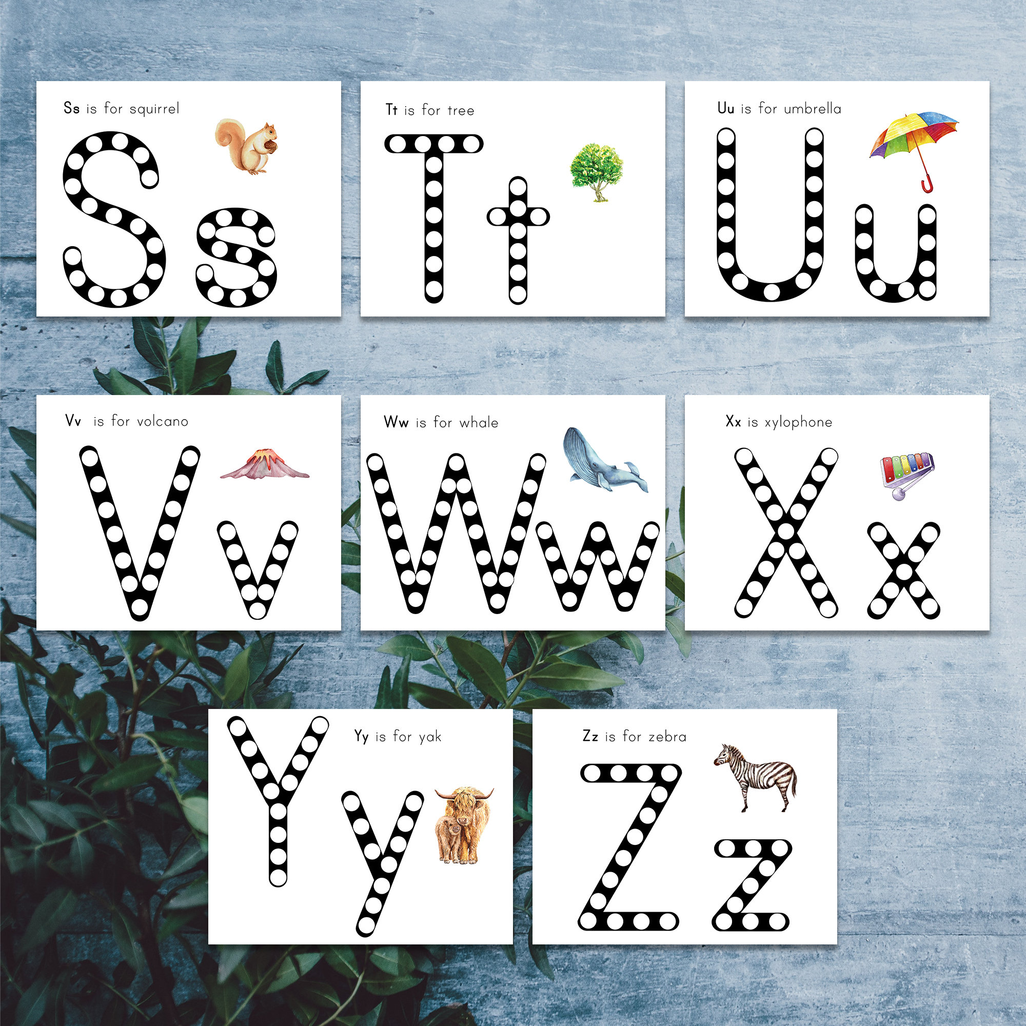 Do a dot printable alphabet. Letter of the week worksheets. | Etsy