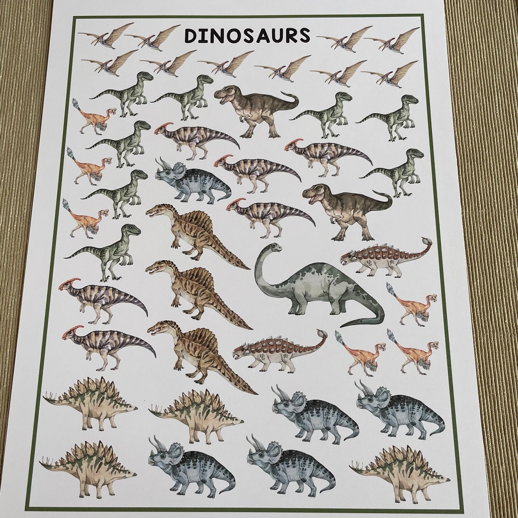 Dinosaur Preschool Graphing Activity. Math Printable for - Etsy