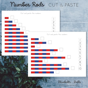 Montessori Number Rods Coloring Booklet. Montessori Math Printable. - Etsy