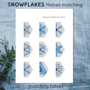 Montessori Preschool Winter Printable Snowflake Symmetry Activity ...