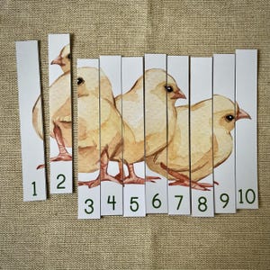 Farm Animal Number Sequence Puzzles 1-10. Preschool Math Printable ...