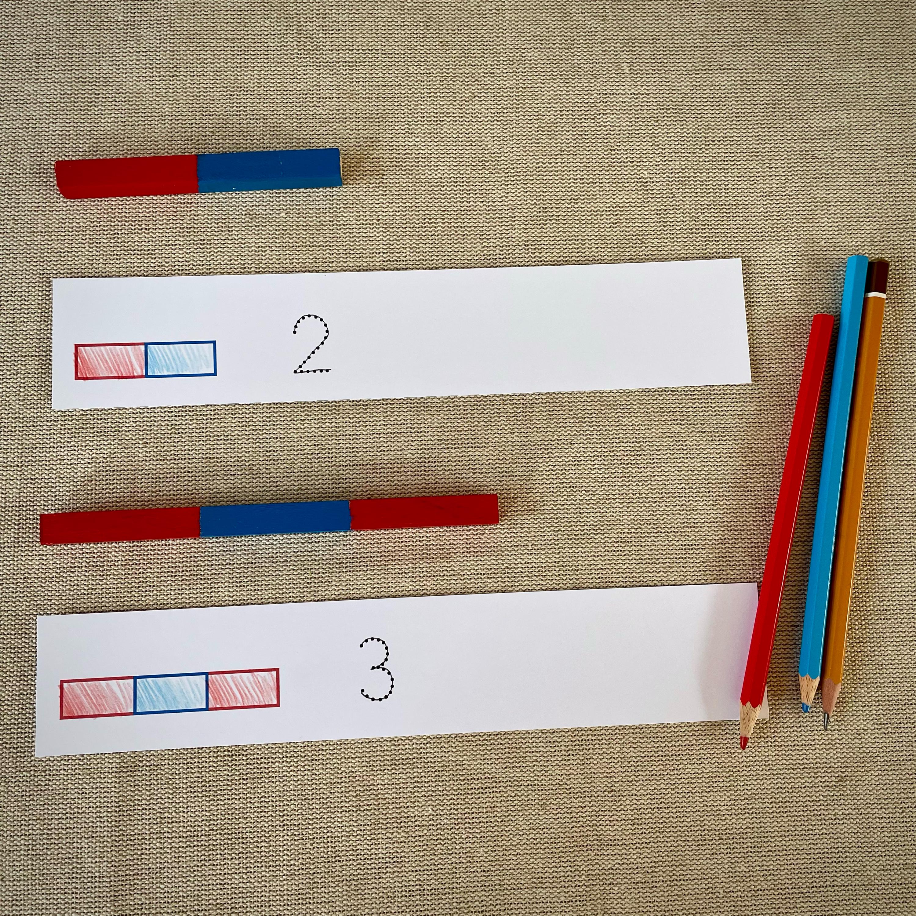 Montessori Number Rods Coloring Booklet. Montessori Math Printable. - Etsy