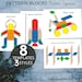 Outer Space Pattern Blocks Templates. Solar System Preschool and ...